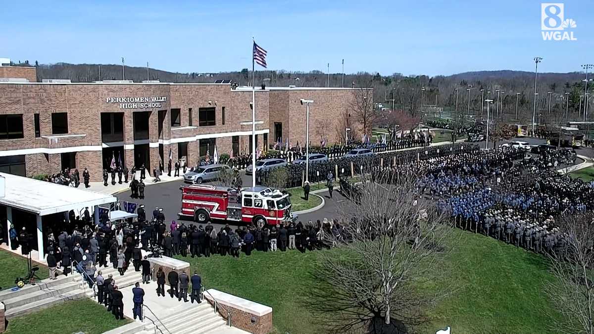 Funeral held for Pennsylvania State Trooper killed on I-95