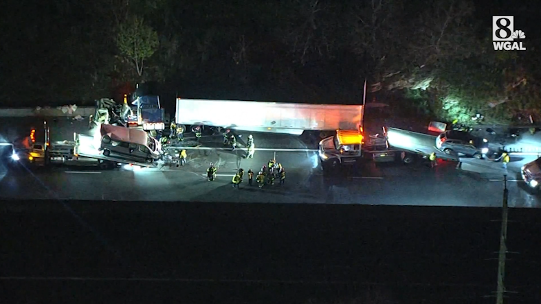 13 injured in crash on Pennsylvania Turnpike Northeast Extension