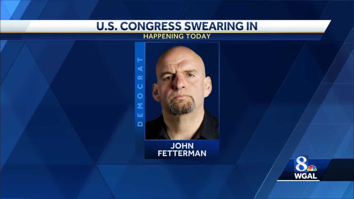 Incoming Pa. U.S. senator John Fetterman to be sworn in