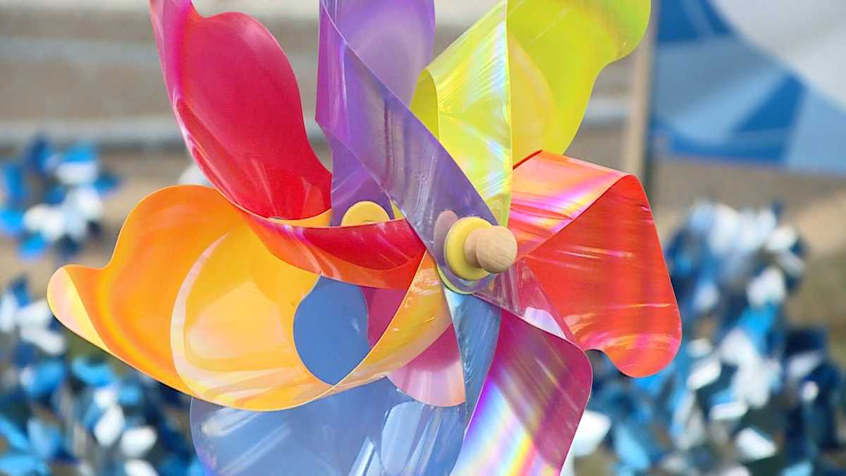 Pinwheels across NWA & the River Valley represent child abuse victims