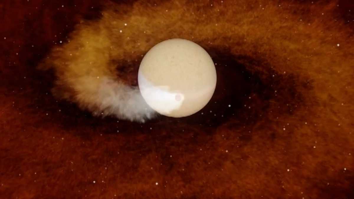 Scientists witness planet get swallowed up by star for first time