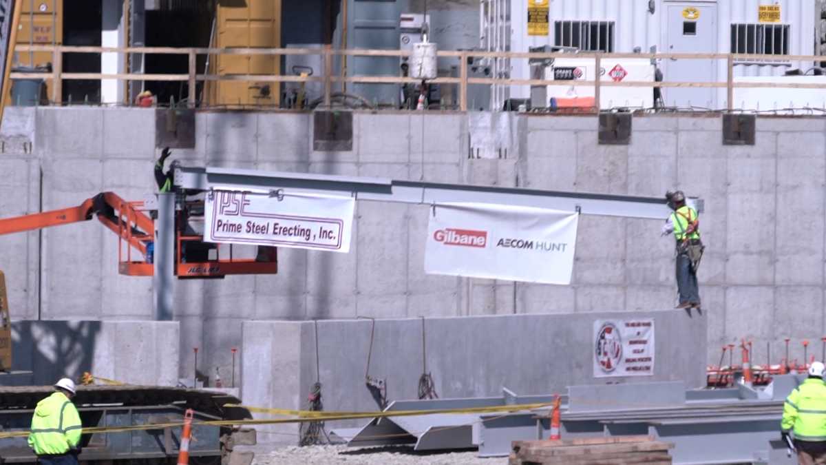 WooSox ballpark hits major construction milestone, on schedule for 2021