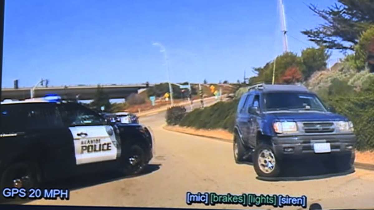 Seaside Police Dash Cam Chase Leads To Officer Involved Shooting
