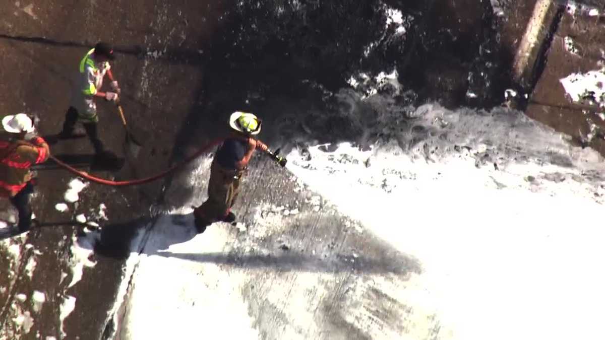 Crash, fire on I-79 South causing backups