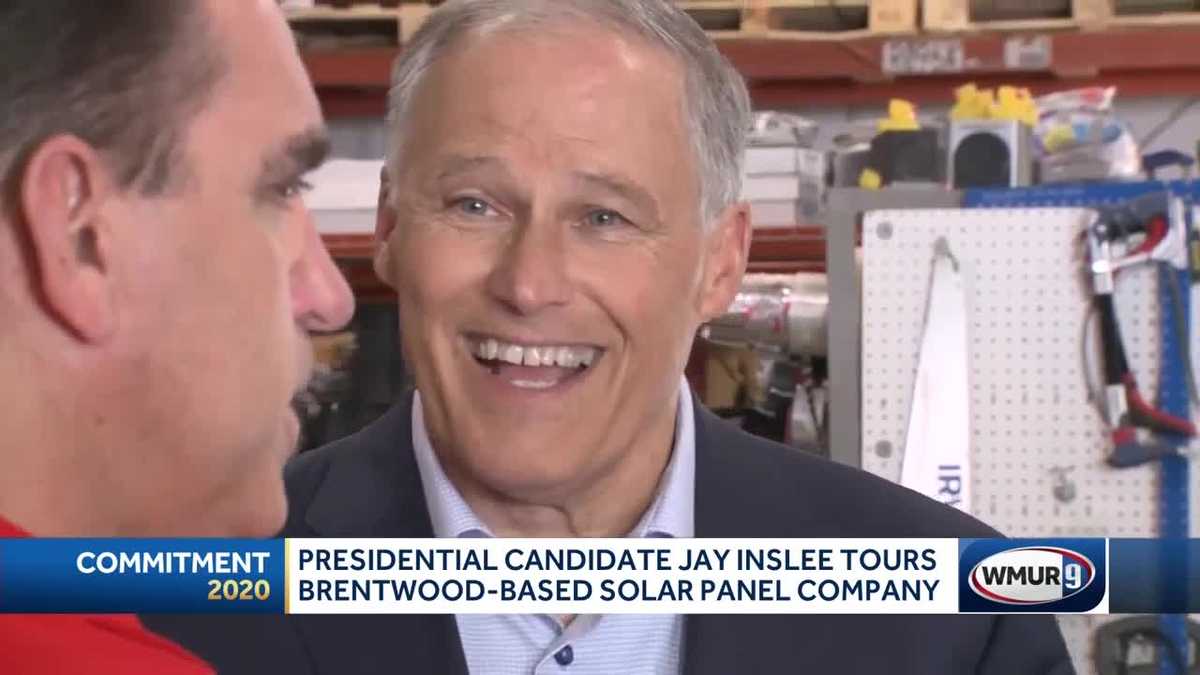 Presidential candidate Jay Inslee tours Brentwood solar panel company