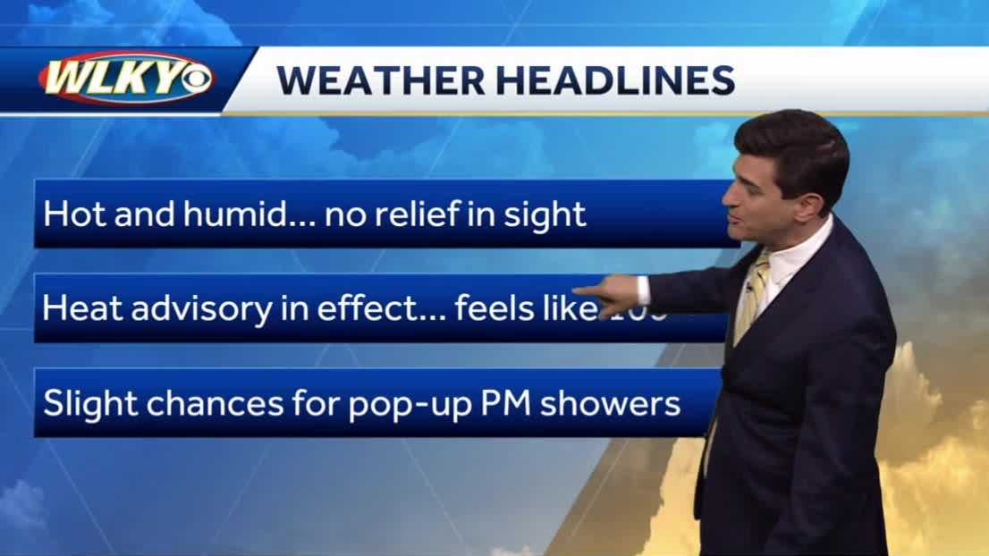 Heat advisory in effect Thursday