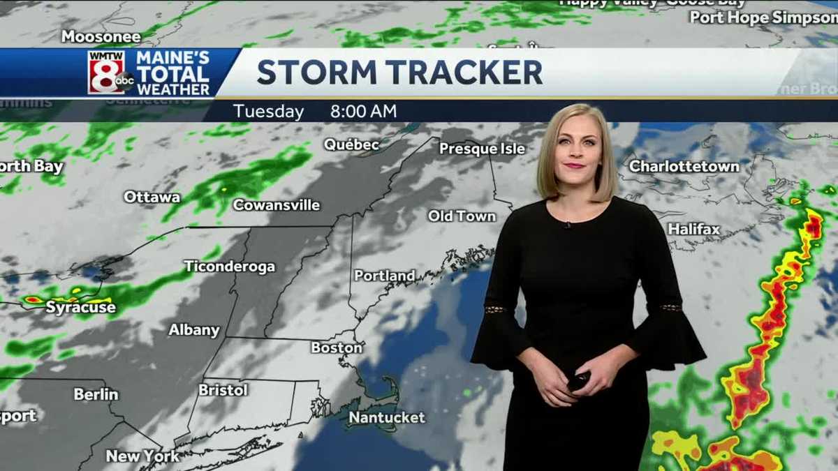 Mild again today with a few spot showers Wednesday