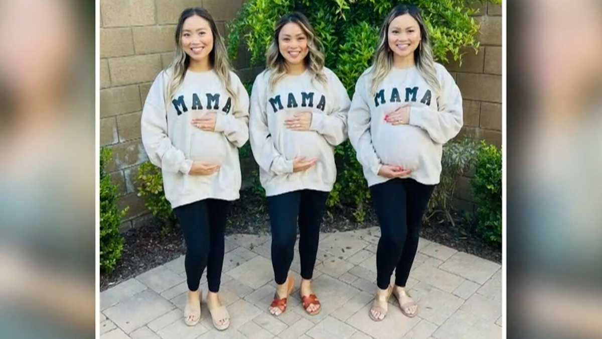 These Close Knit Triplets Are All Pregnant At The Same Time