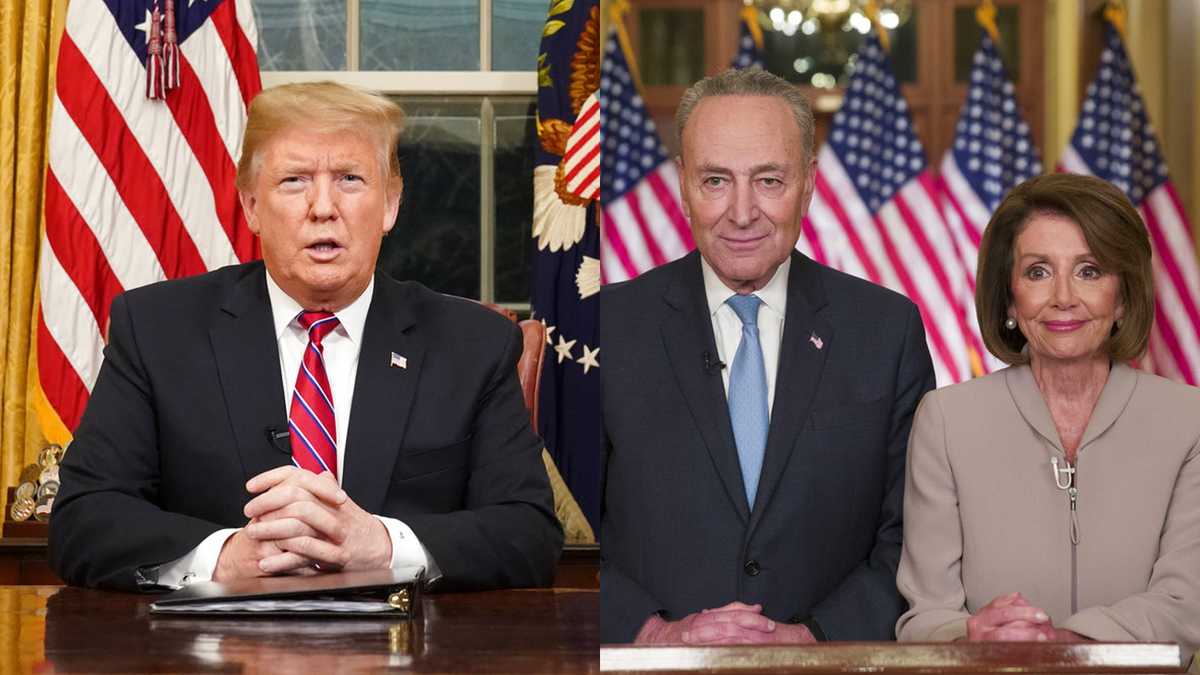President Trump vs. Democrats on government shutdown, border wall
