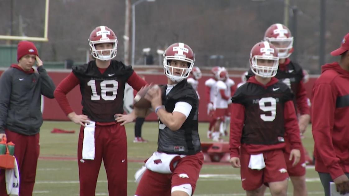 HIGHLIGHTS: Day one of Razorbacks spring practice