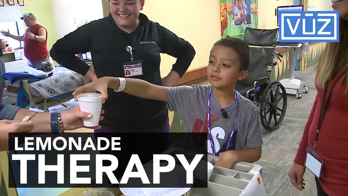 Lemonade stand becomes 8-year-old's therapy