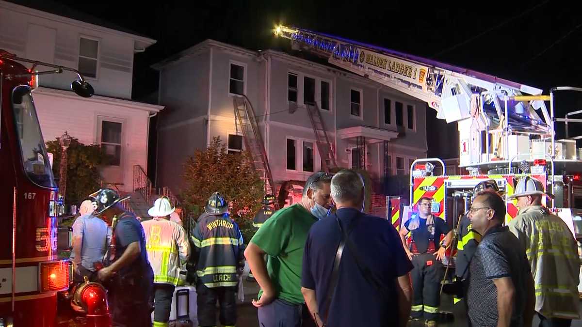 Man rescued from burning second-floor apartment by Revere firefighters