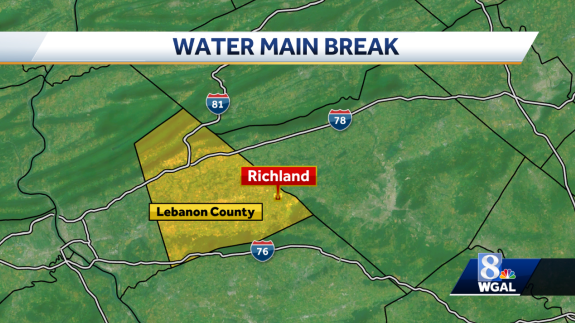 Boil water advisory now in effect in Richland, Lebanon County
