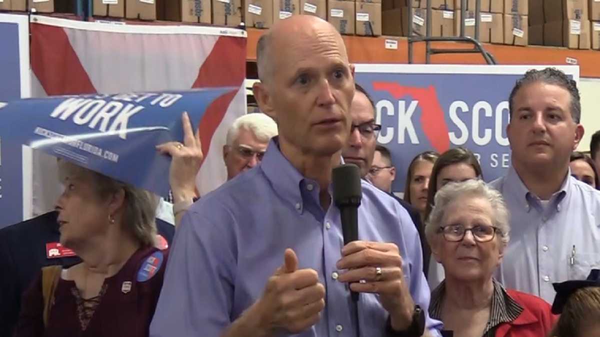 Florida Senator Rick Scott quarantining