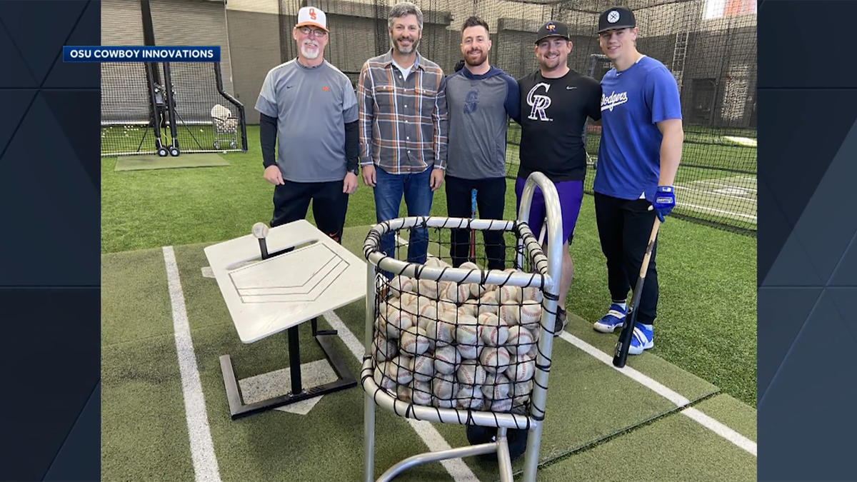 Oklahoma State baseball coach invents device to help hitters