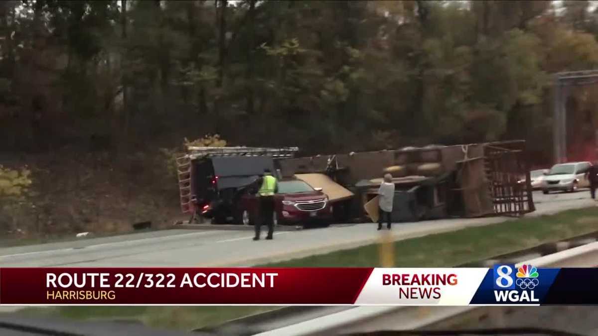 Route 22/322 reopens after crash involving tractor-trailer