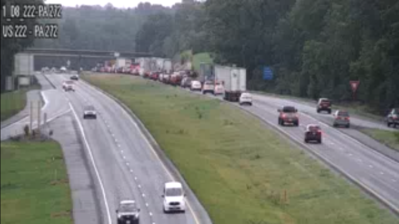 Crash slows traffic on Route 222 in Lancaster County