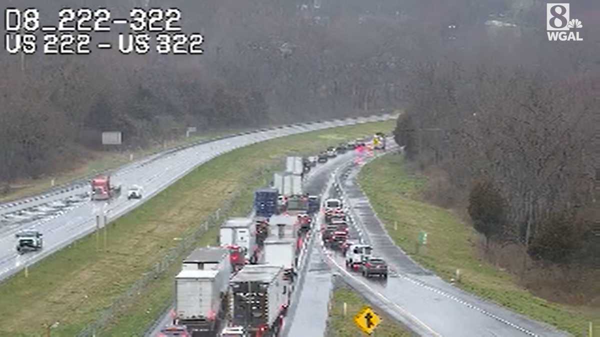 Crash cleared on Route 222 in Lancaster County, Pa.