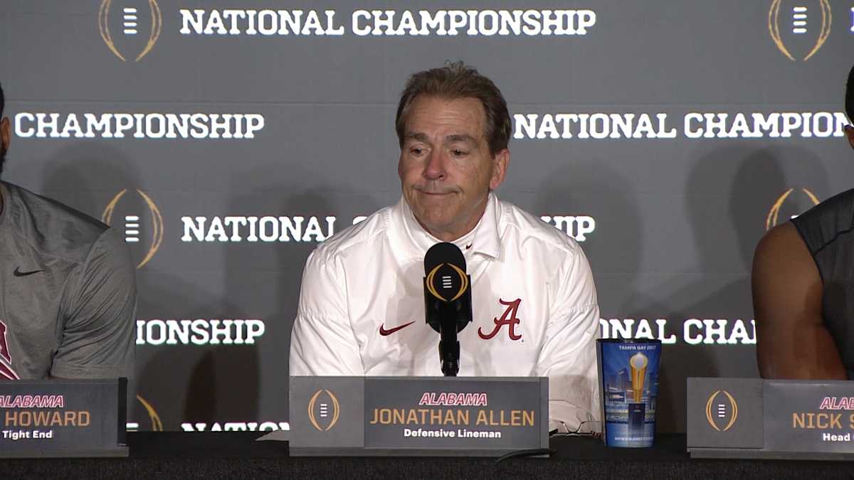 Nick Saban after Bama's loss to Clemson