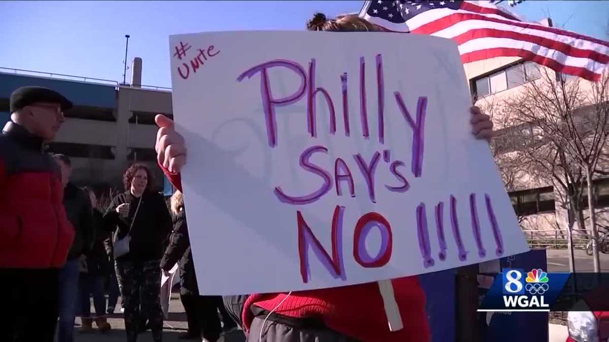 RESIDENTS PROTEST safe injection site in Philadelphia