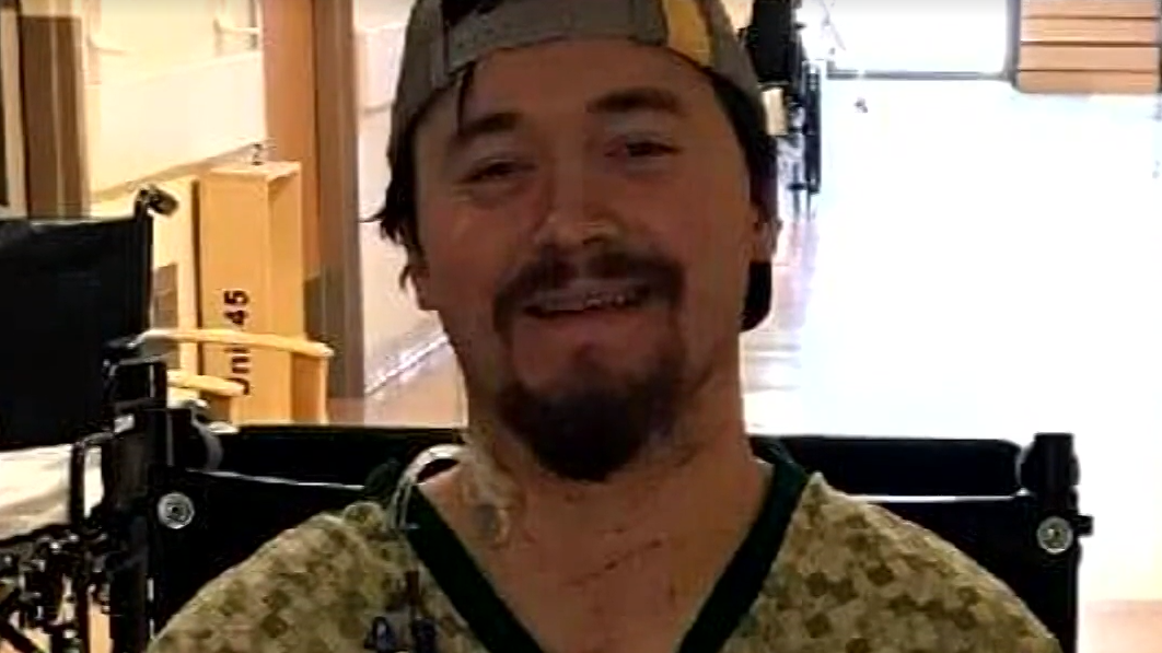 Man recovering after being stabbed by girlfriend with samurai sword