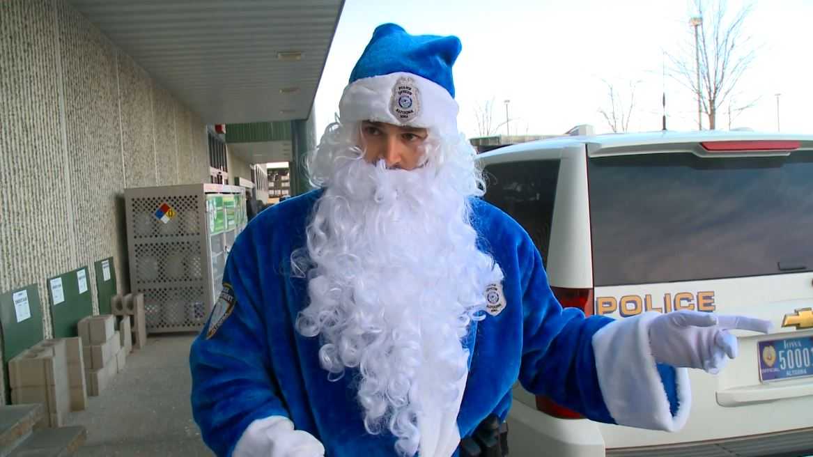 'Santa's not fast,' but he's quick enough to nab a thief