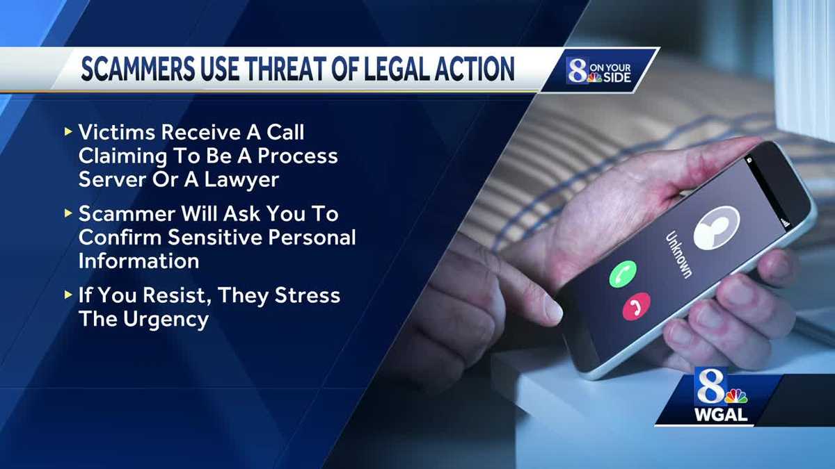 Scammers threaten people with legal action