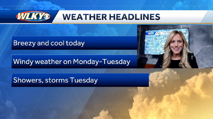 Saturday brings cool and breezy weather