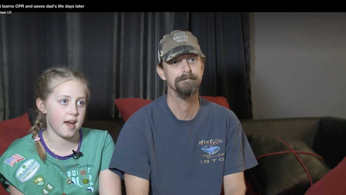 Girl Scout learns CPR and saves dad's life days later