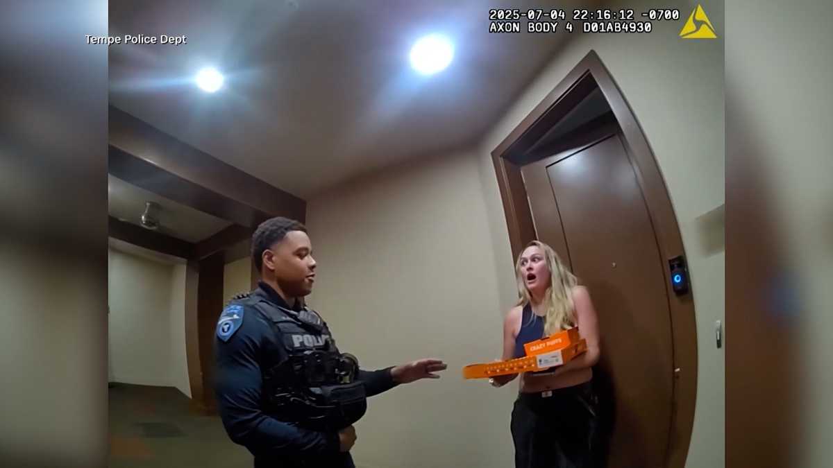 Officers complete delivery order after arresting delivery driver