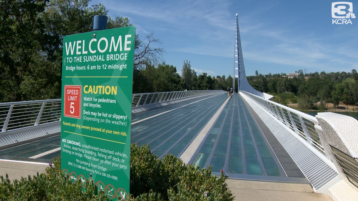 Redding's Sundial bridge offers cool sight amid record-breaking heat
