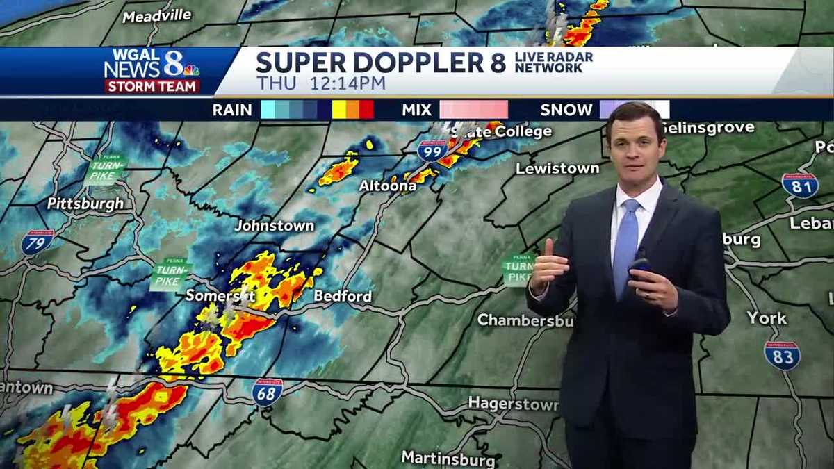 Central Pa. severe weather forecast: Hail, frequent lightning, damaging ...