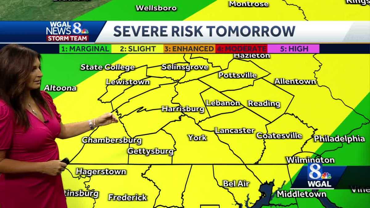 Tracking potential severe weather on Tuesday