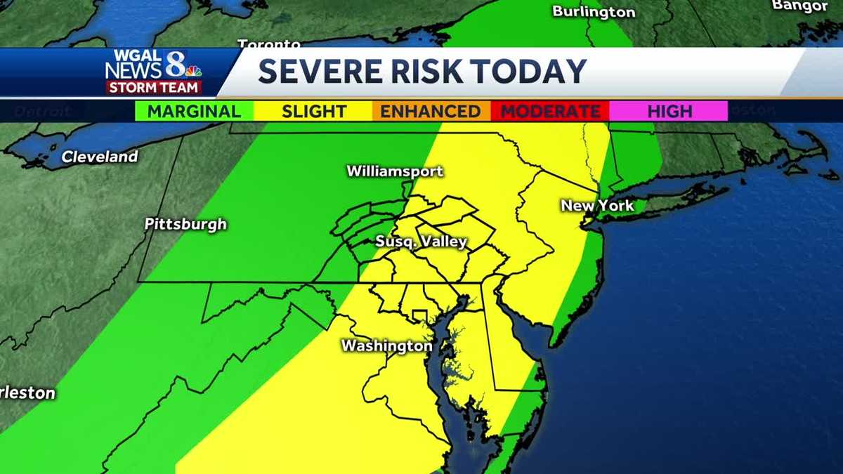 Severe thunderstorm warnings for several counties