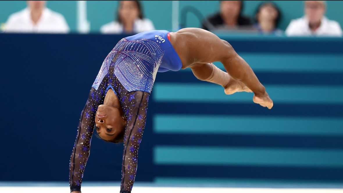 Simone Biles triumphs in historic showdown with Suni Lee at Paris Olympics