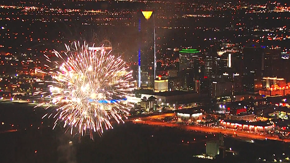 Watch a 2018 Fourth of July fireworks show over OKC from Sky 5
