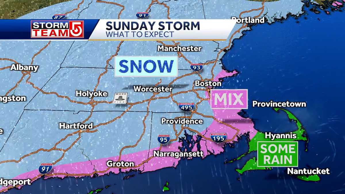 How approaching winter storm will impact Mass.; StormTeam 5 on snowfall