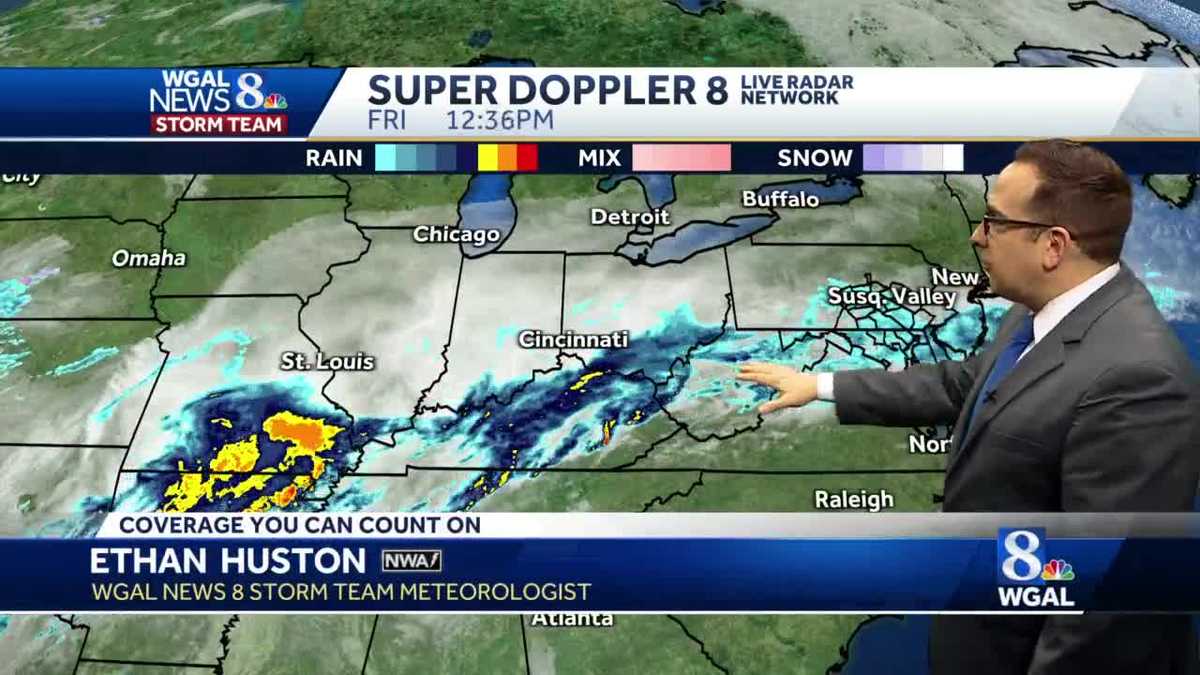 Rounds of rain in the forecast for south-central Pennsylvania