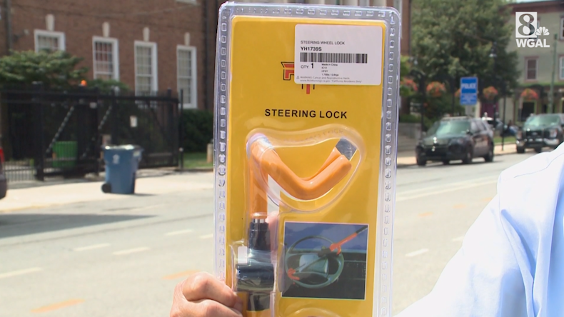 York police say steering wheel locks have reduced car thefts