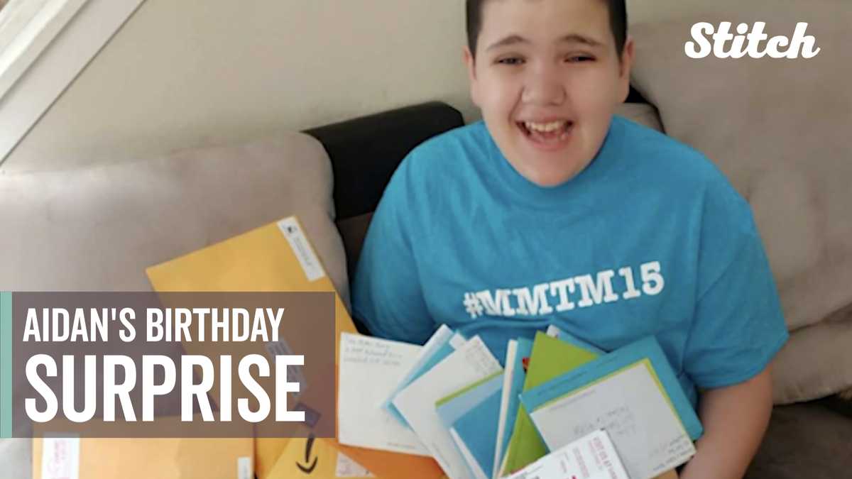 Teenage boy with autism gets special birthday surprise