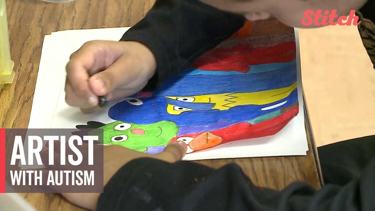 Student with autism shows creative side, inspires others