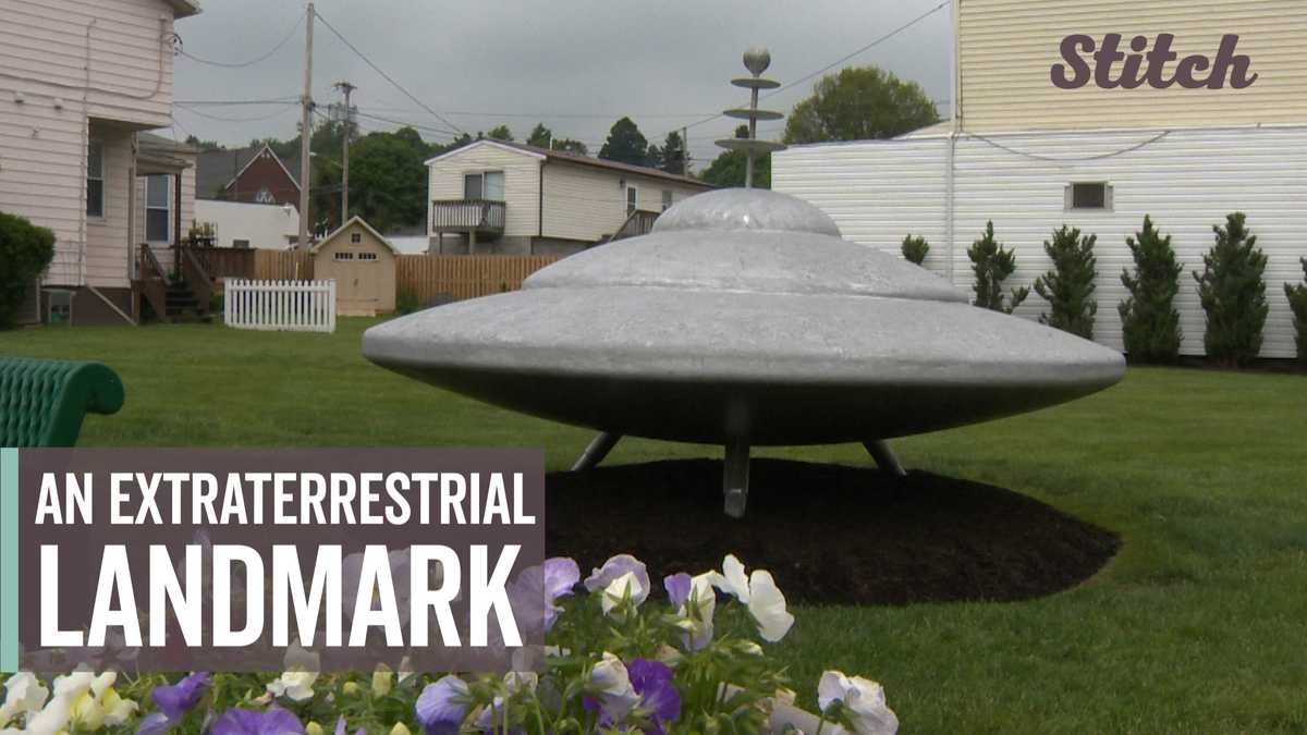 Flying saucer landmark from town called 'Mars' is out of this world Flying saucer landmark from town called 'Mars' is out of this world