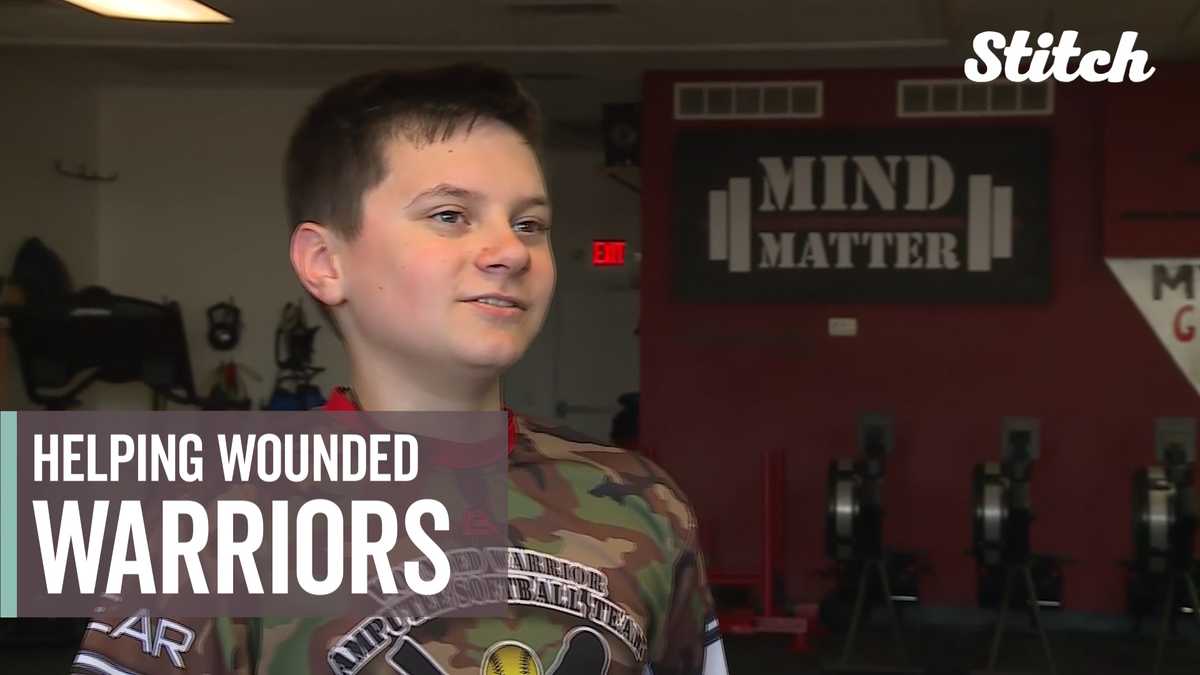 This boy has set his sights on helping Wounded Warriors