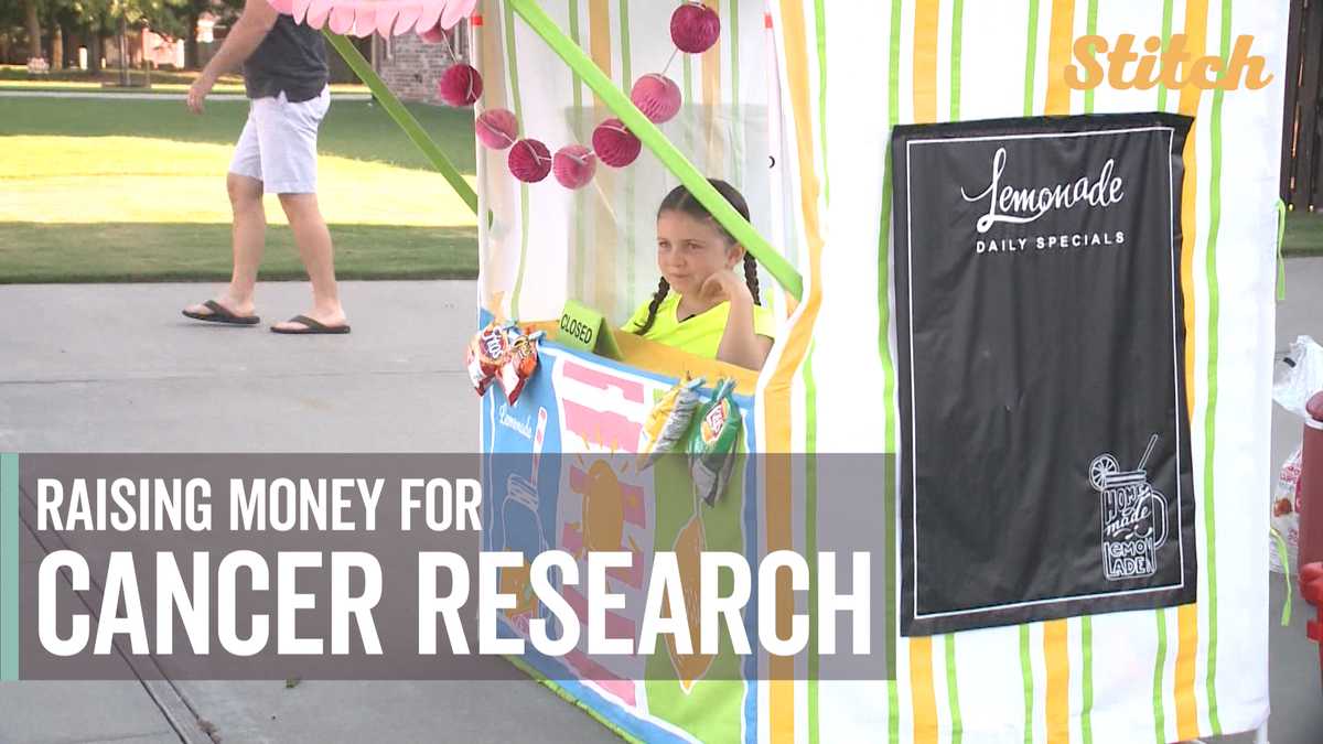 Young girl's lemonade stand raises more than $1,000 for cancer research