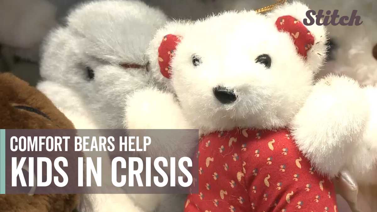 Police officers use 'comfort bears' to help children cope with trauma Police officers use 'comfort bears' to help children cope with trauma