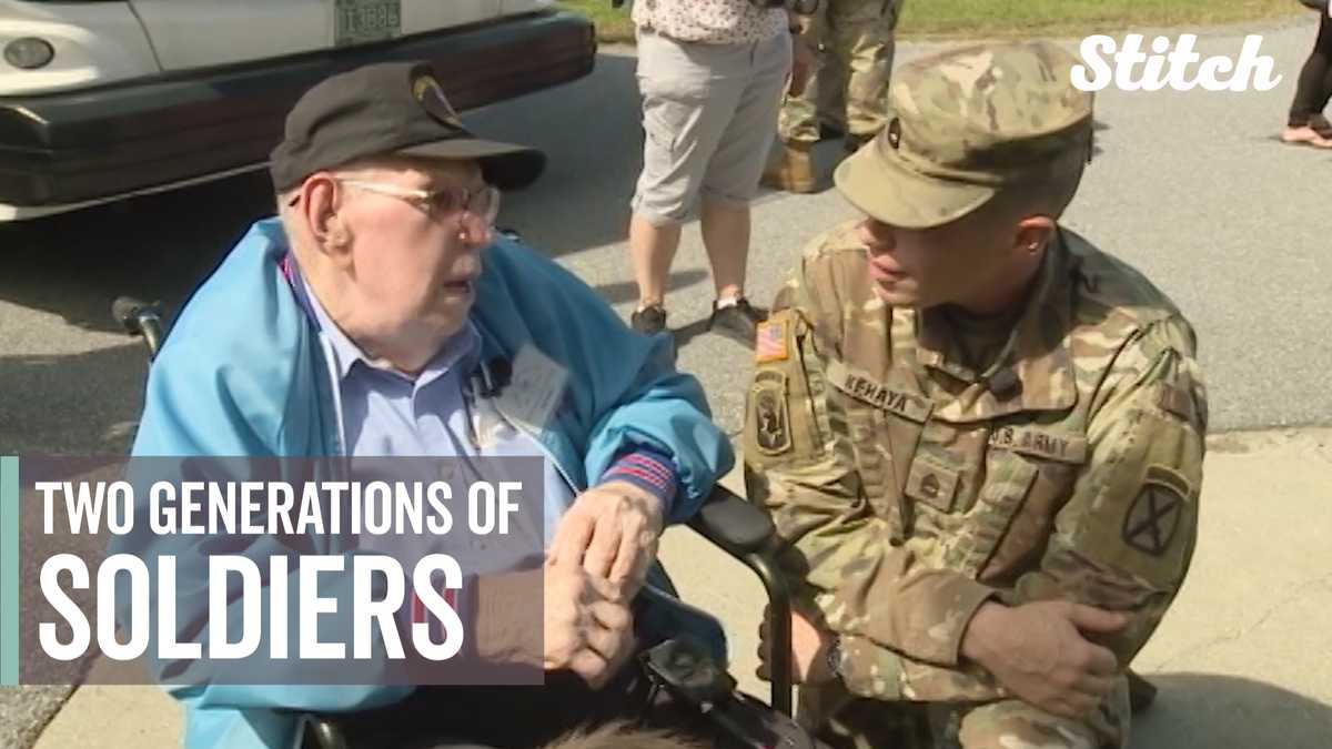 Past meets present as WWII veterans visit modern-day soldiers