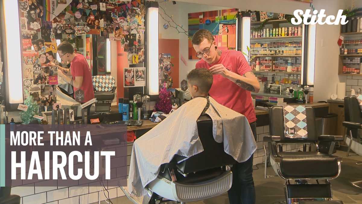 Holiday haircut event helps promote bonding between fathers and sons