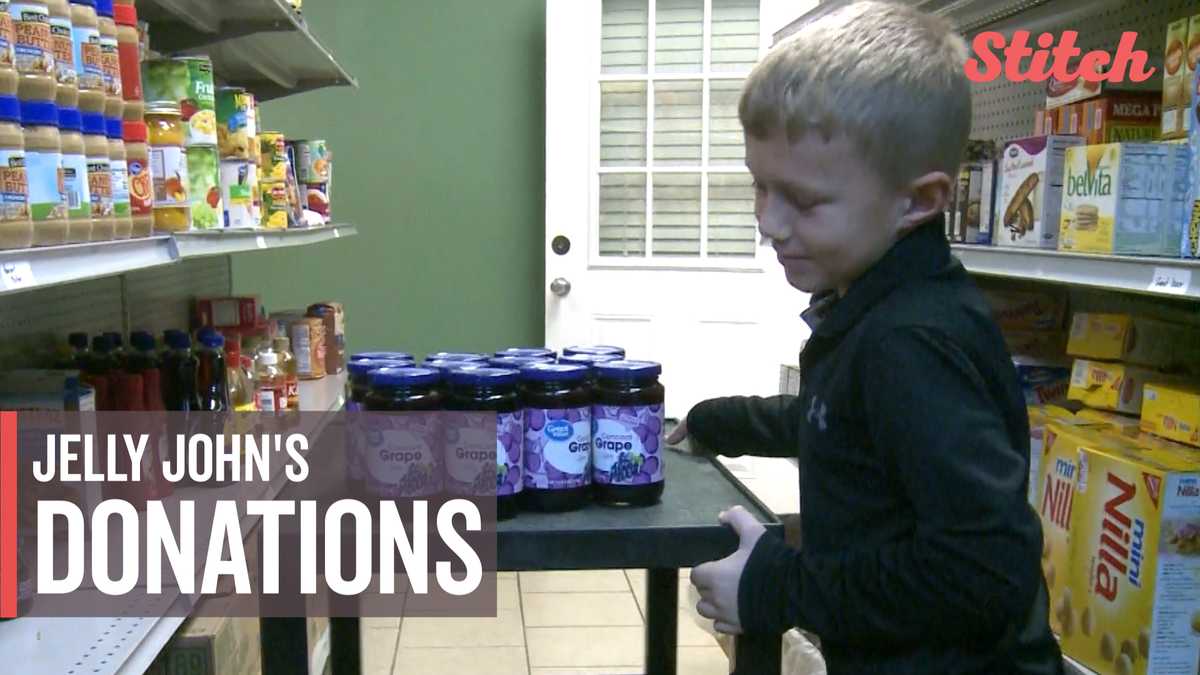 7-year-old 'Jelly John' donates more than 700 jars of jelly in 2 years