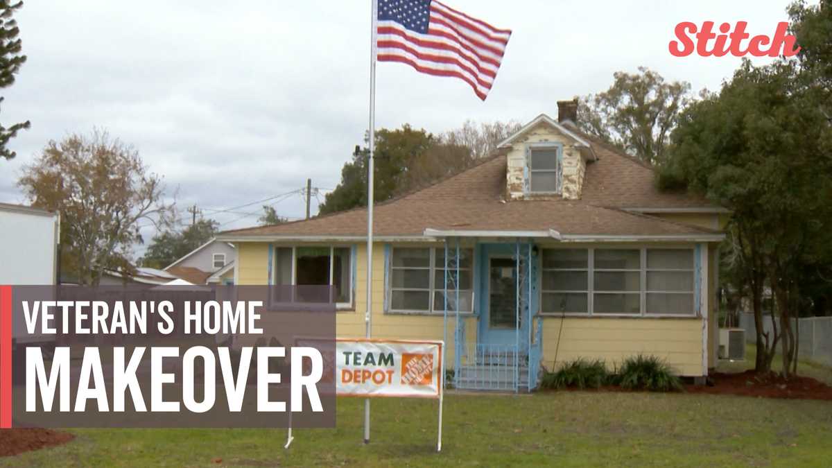 Home makeover gives 96-year-old Army veteran something to smile about
