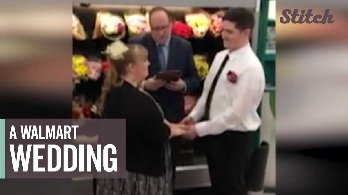 Walmart wedding: Employees decide to tie the knot in store